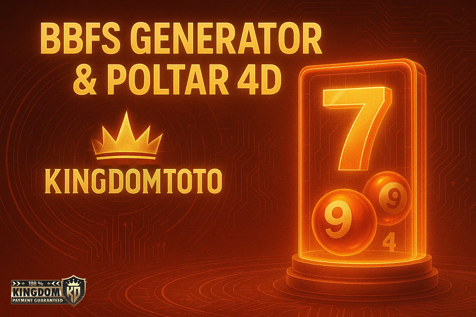 BBFS Generator & Poltar 4D - Kingdomtoto Link Daftar